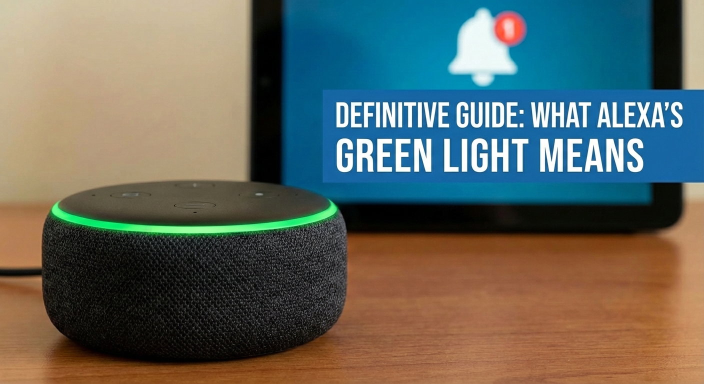 Alexa Green Light: What It Means & How to Turn It Off [2026]