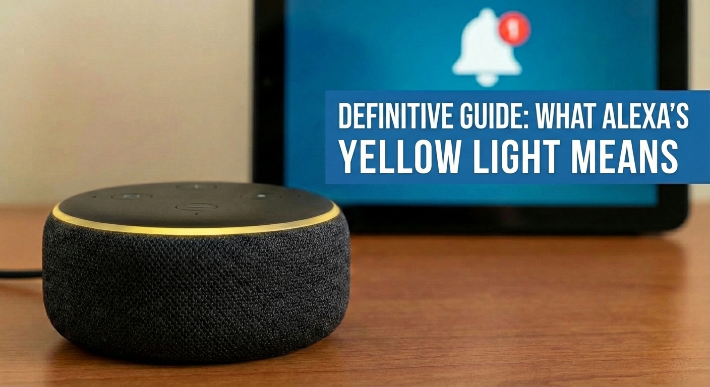 Alexa Yellow Light: What It Means & How to Fix It in 2026